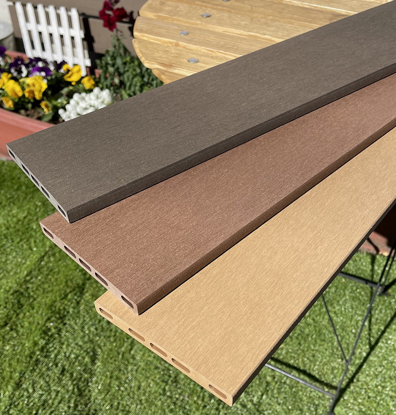 エコウッド人工木材【中空タイプ】（120×13mm）ブラウン2000mm