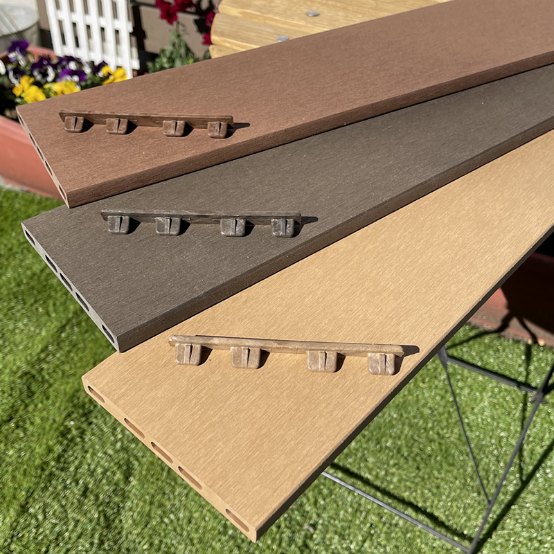 エコウッド人工木材【中空タイプ】（120×13mm）ブラウン2000mm